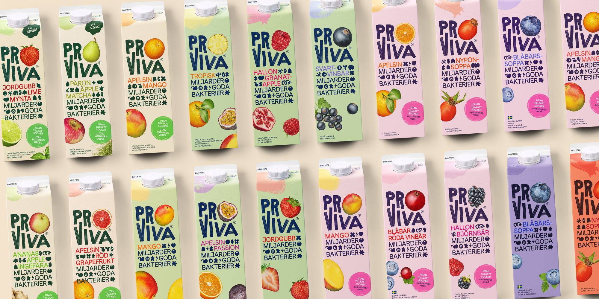 BVD | Brand identity and packaging design for ProViva